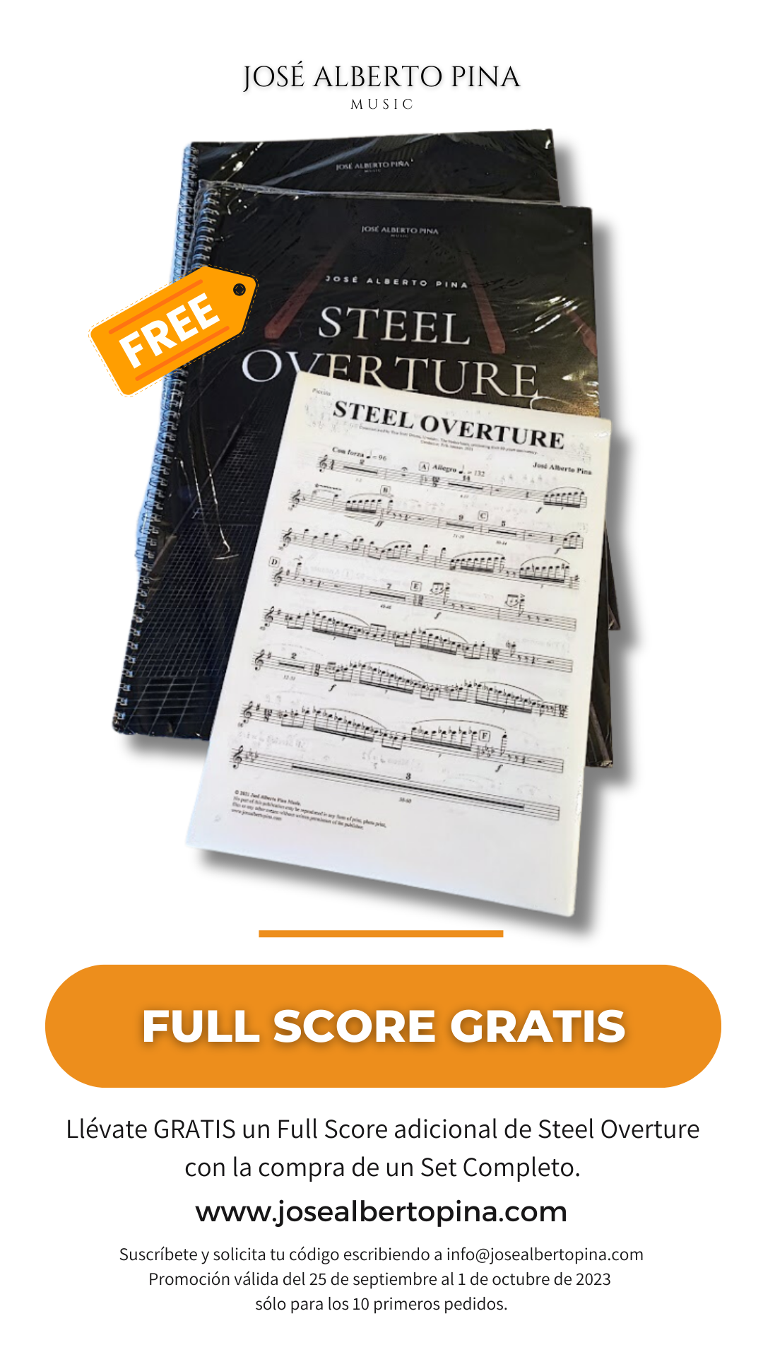 STEEL OVERTURE Full Score Gratis - José Alberto Pina Music